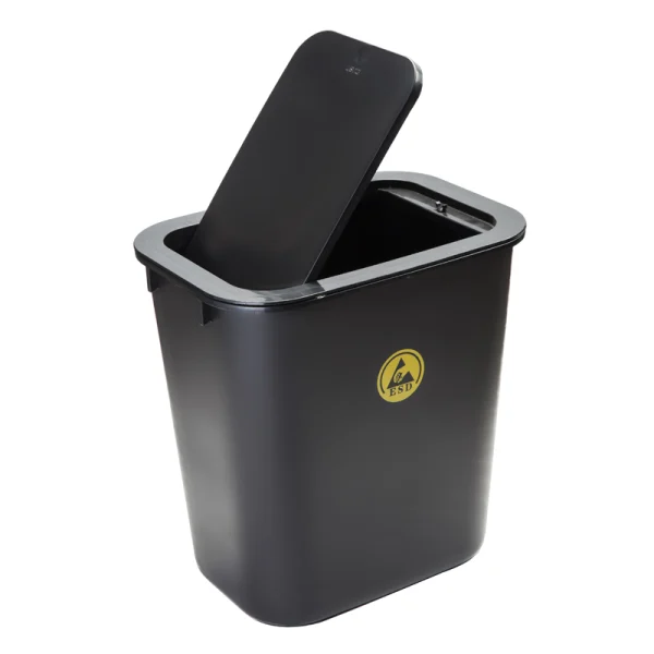ESD Waste Bin With Lid 15L - Bondline